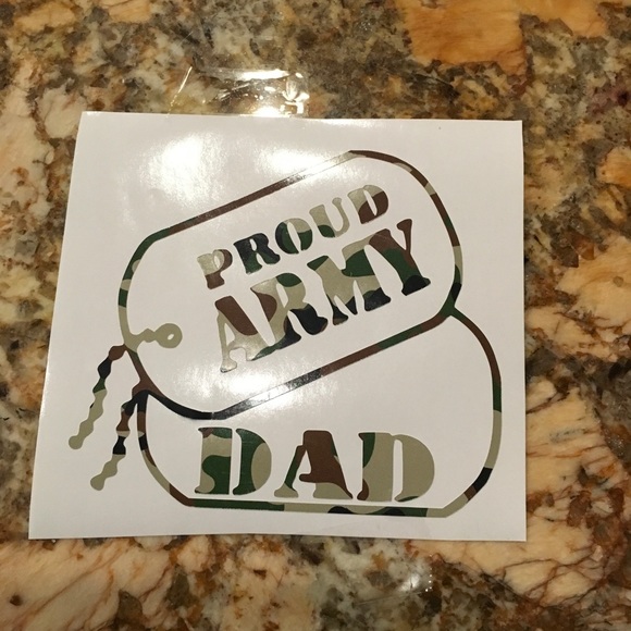 Other | Proud Army Dad Vinyl Decal | Poshmark